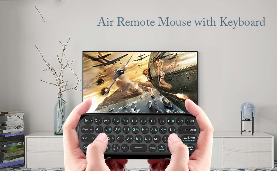 Universal Smart Tv Keyboard Remote Air Mouse Wireless Keyboard Fly ...