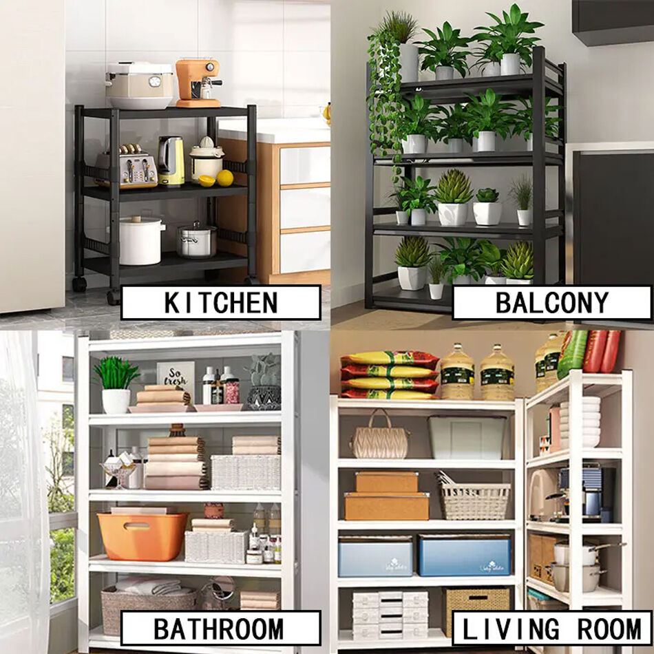Chinese Manufacturer Black Kitchen Storage Rack Multi-layer Carbon ...
