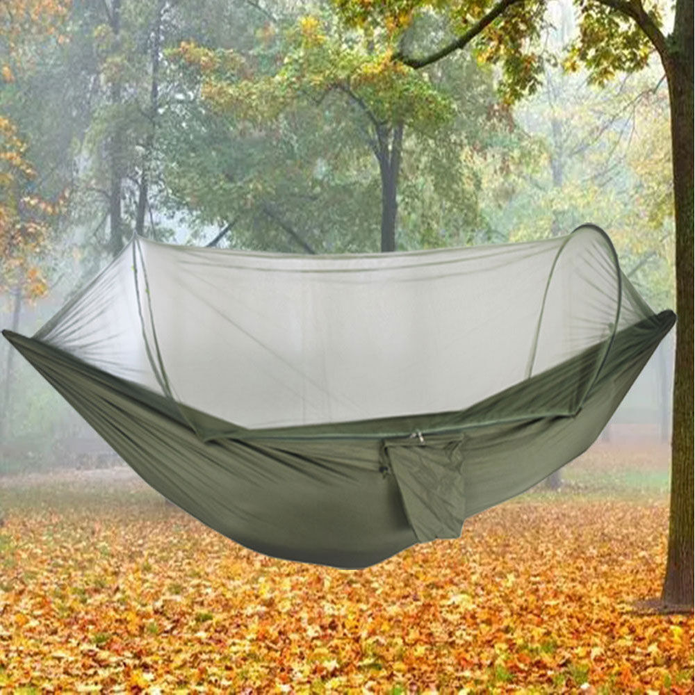 Outdoor Camping Nylon Hammock With Mosquito Net Hammocks & Swings ...