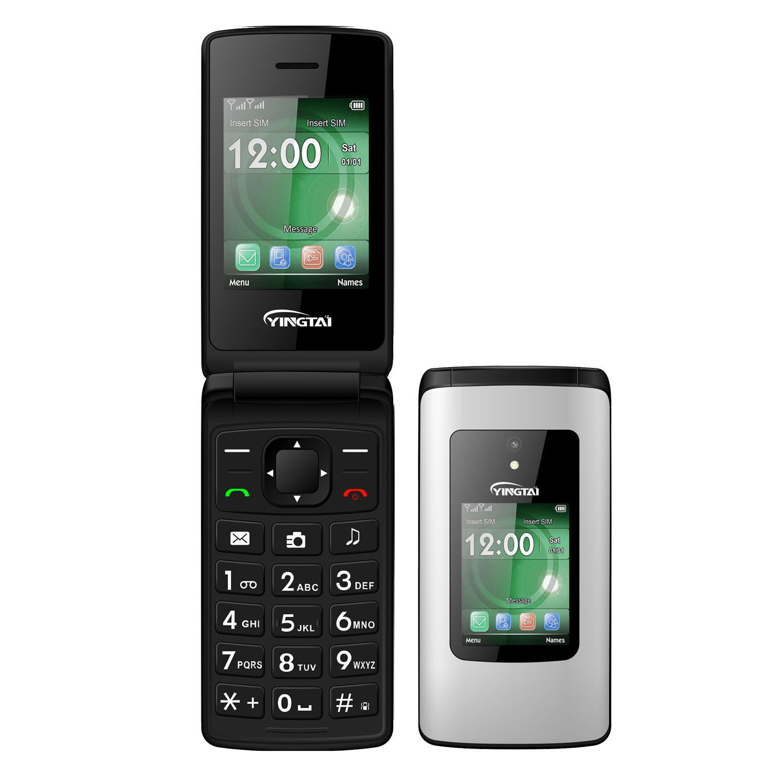Buy Wholesale China 2024 Classic 4g Flip Mobile Phone With Dual Scren ...