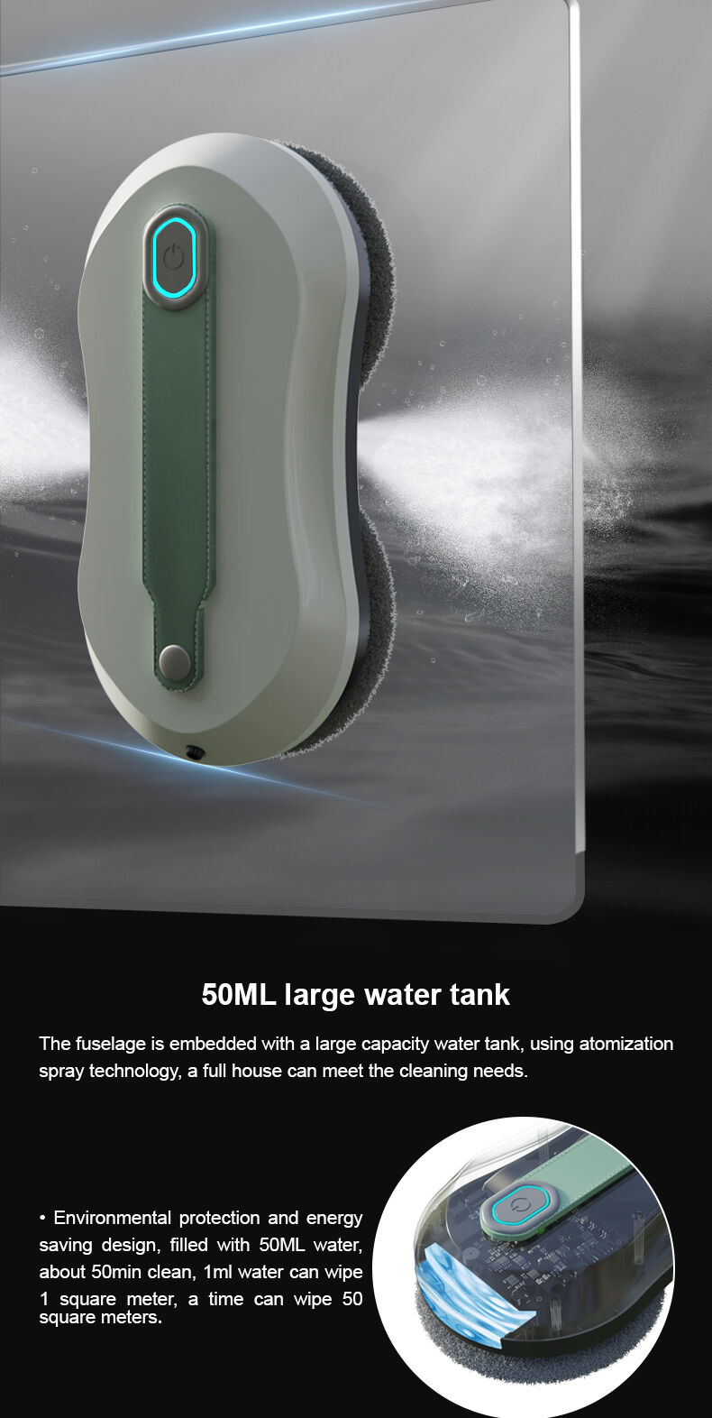 Latest Design Huidi Dual Ultrasonic Spray Innovative Window Vacuum ...