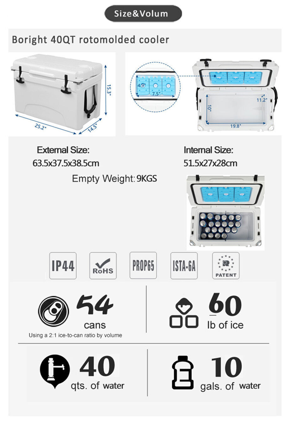 Buy Wholesale China Oem High Quality 40qt Ice Chest Cooler Box With ...
