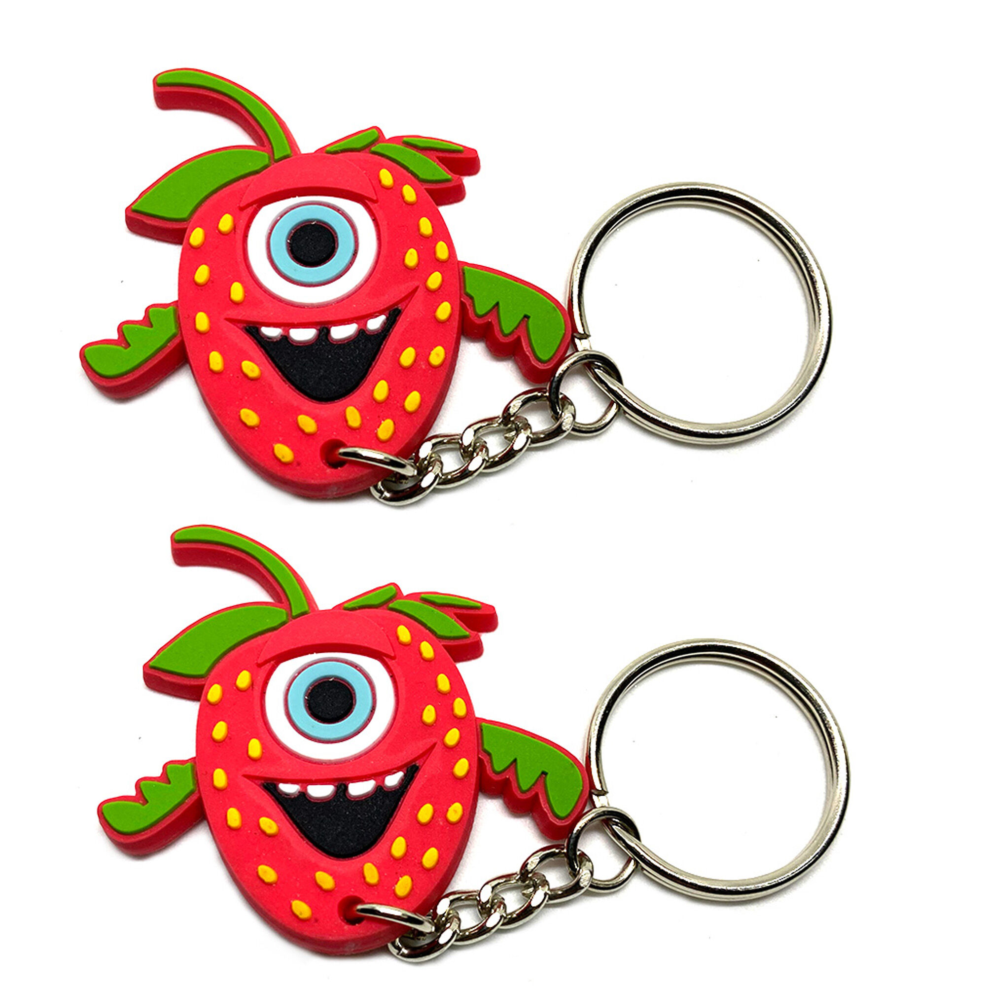 Custom Logo Silicone Strap Bead Wristband Keychains Factory Price ...