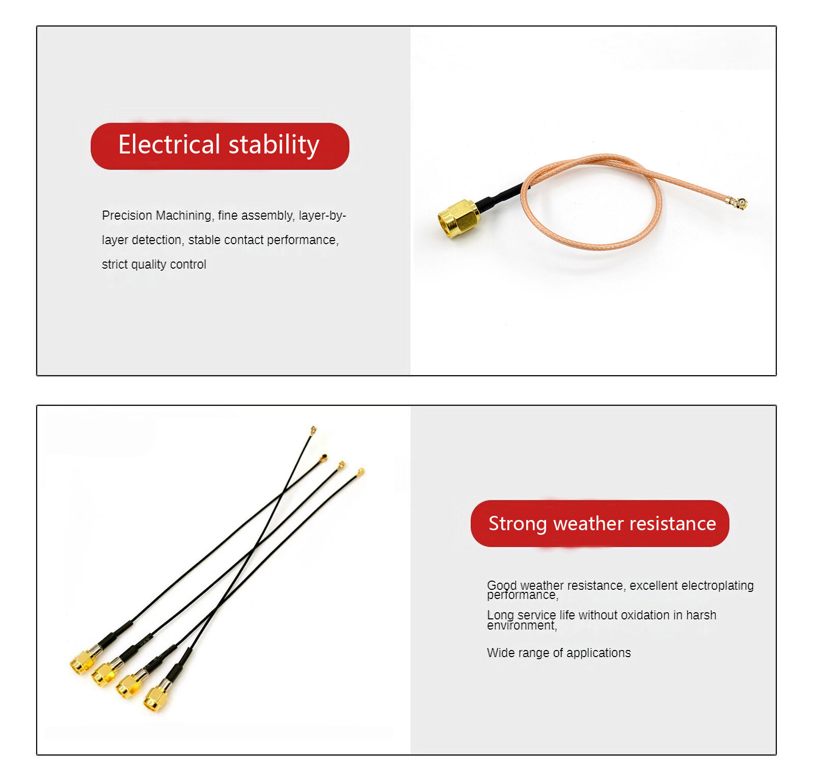 Foxeco Customizable Ipex Length Antenna Extension Coaxial Cable Ipex To ...