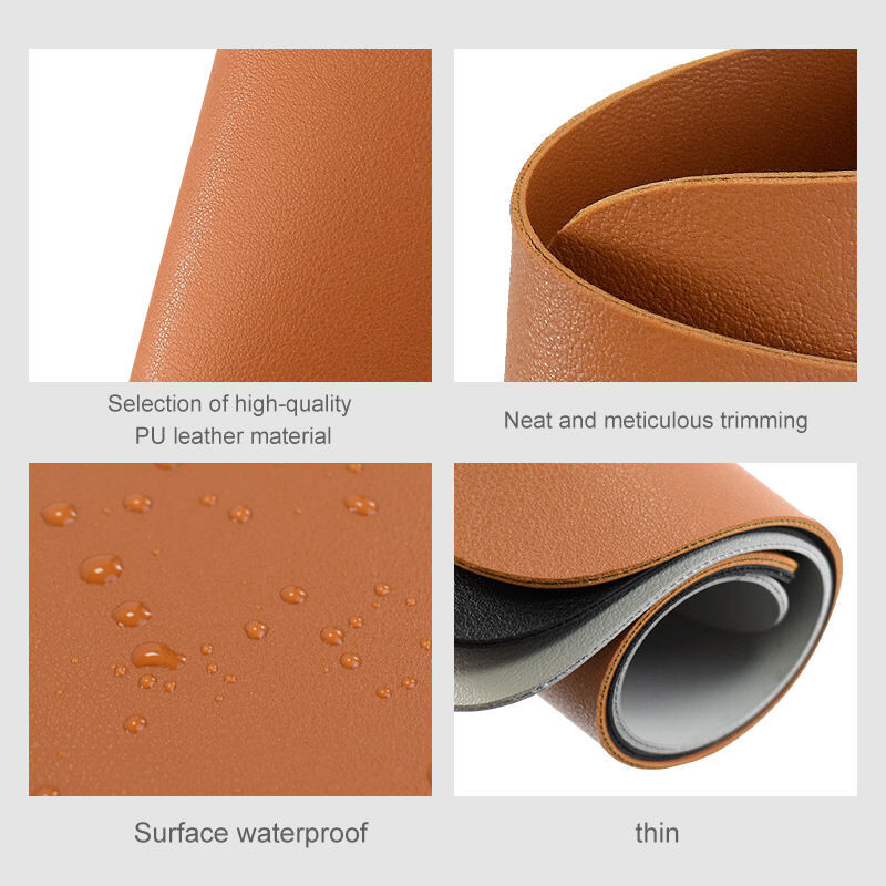 Grey Leather Mouse Pad Custom Logo Mouse Pad Waterproof Custom Gaming ...