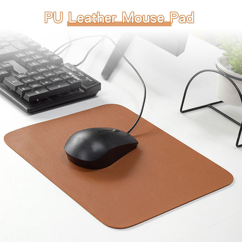 Grey Leather Mouse Pad Custom Logo Mouse Pad Waterproof Custom Gaming ...