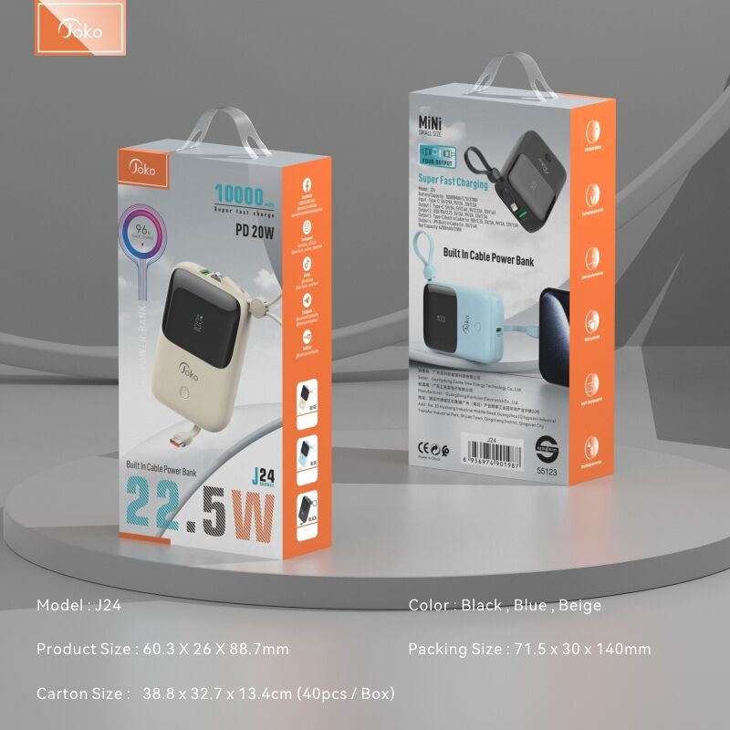 Buy Wholesale China Joko 2024 Newly Portable 10000mah Power Bank With ...