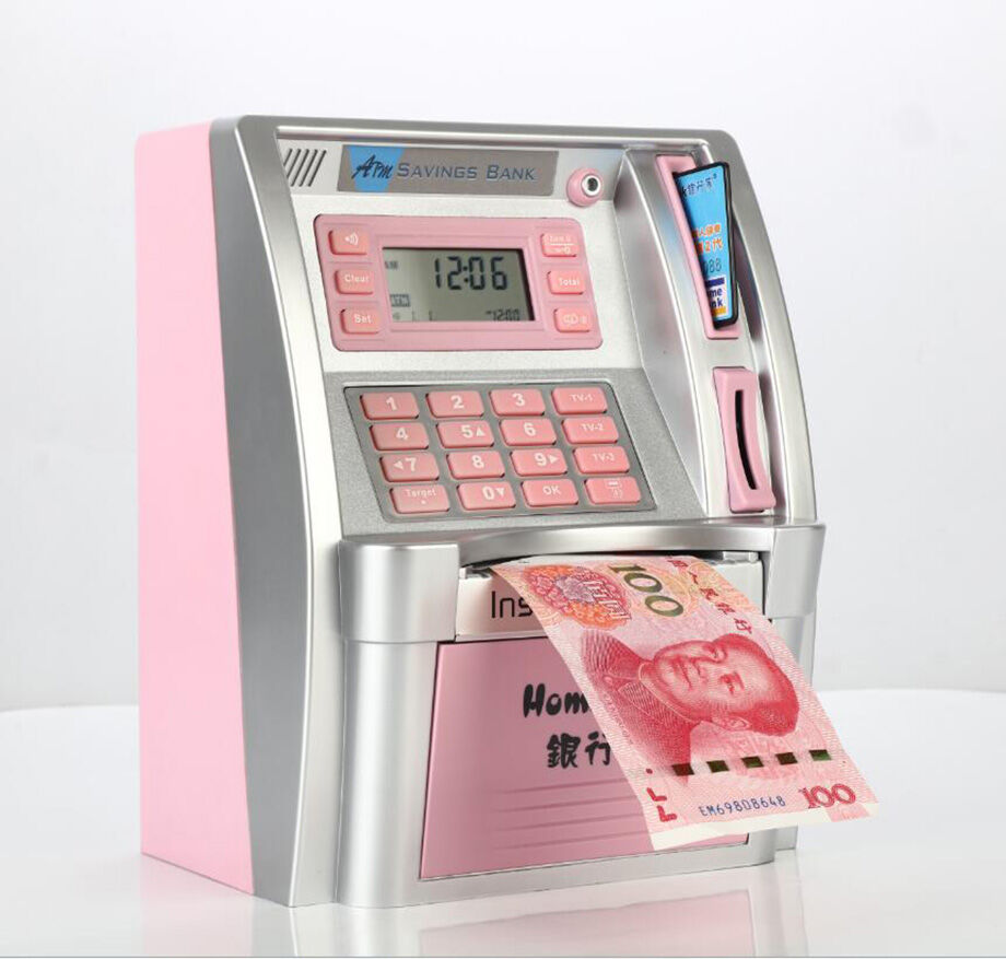 Top Quality Electronic Piggy Bank Alcancia Abs Coin Bank Atm Money Bank ...