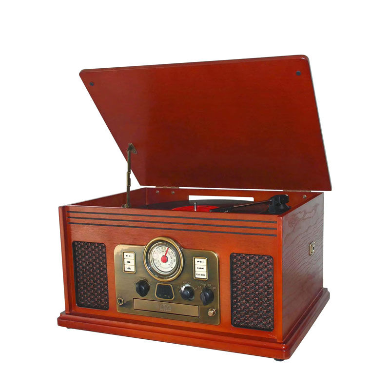 Buy Wholesale China Classic Retro Modern Wooden Turntable Cd Player Am ...