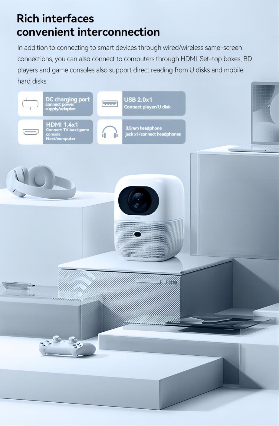 Npc Factory Full Hd Auto 1080p Projector Smart Android Wireless Home ...