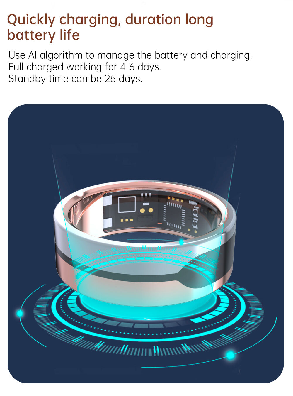 Buy China Wholesale Wireless Smart Touch Health Ring Heart Rate Sport ...