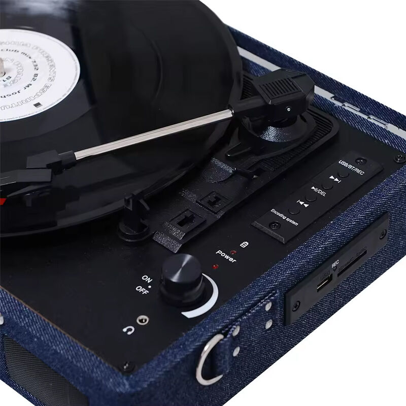 Portable Suitcase Mp3 Format Music Bt Vinyl Record Player Turntable For ...