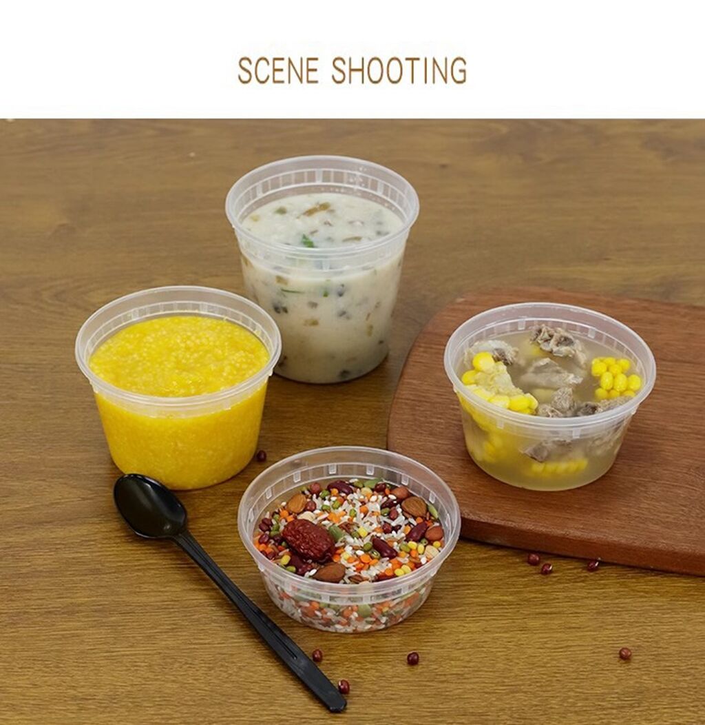Disposable Takeaway Packing Customized Pp Plastic Soup Bowl With Lid ...