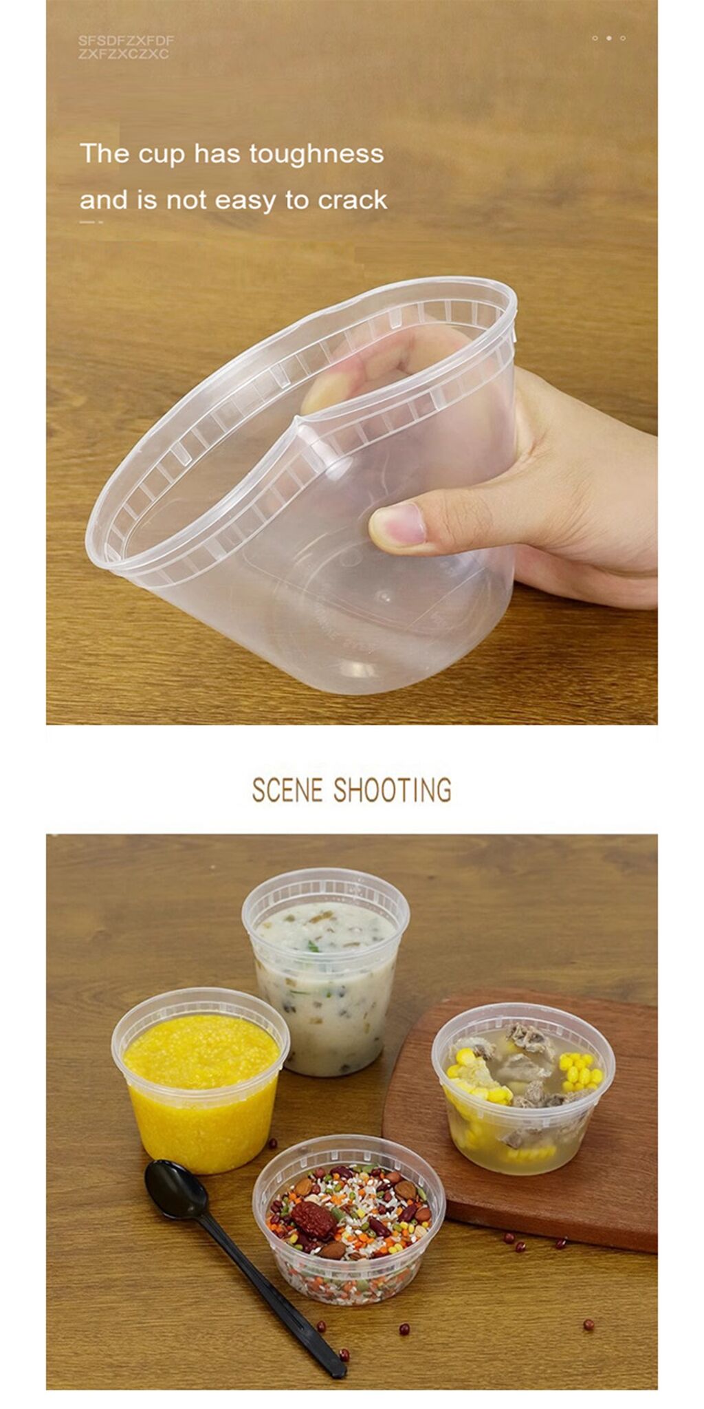 Disposable Takeaway Packing Customized Pp Plastic Soup Bowl With Lid ...