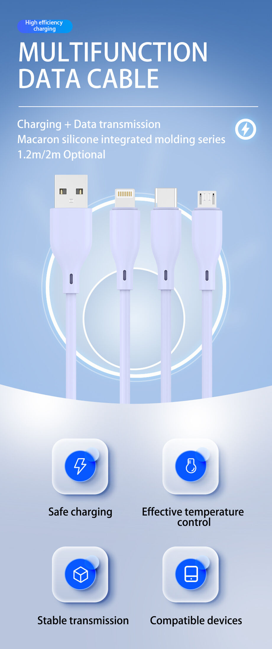 Creative Design Usb A To Usb Type C Charger Cable 6a Fast Charging ...