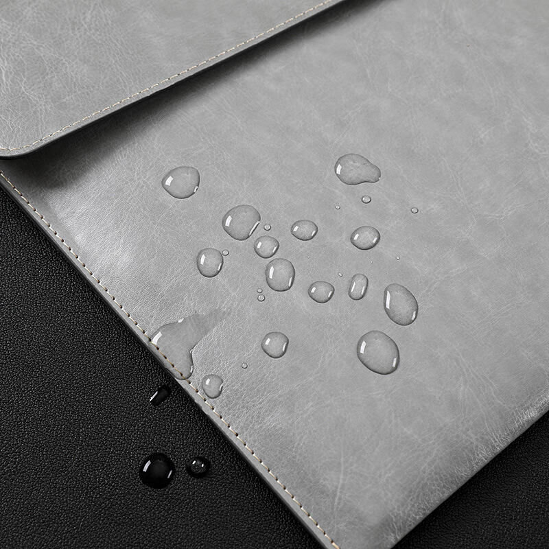 Customize Logo Magnetic Buckle Waterproof Pu Leather File Folder Bag ...