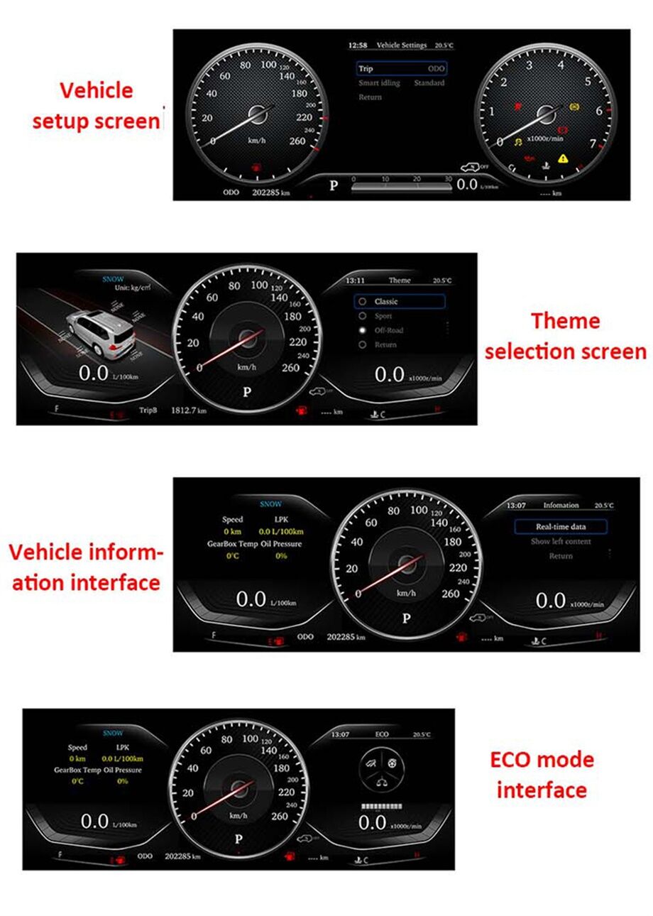 Bulk Buy China Wholesale Bosstar 12.3 Inch Ips Screen Dashboard Digital ...