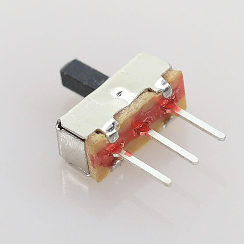 Slide Switch Ss-12d00 1p2t Single Row 3 Pins 2-gear Vertical Dip Type ...