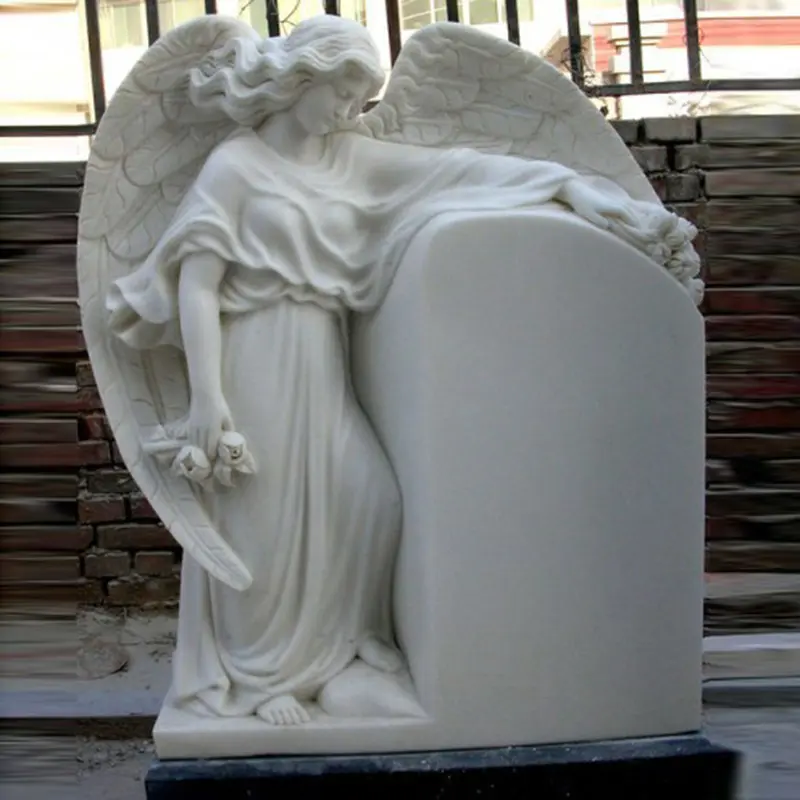 Tombstones Brand New Tombstone White Marble Baby Angel Traditional ...