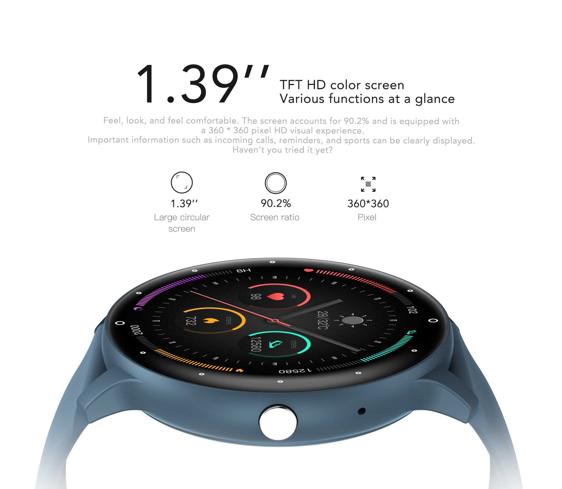 Buy Wholesale China Factory Price Odm Oem Zl02jpro Round Screen Smart ...