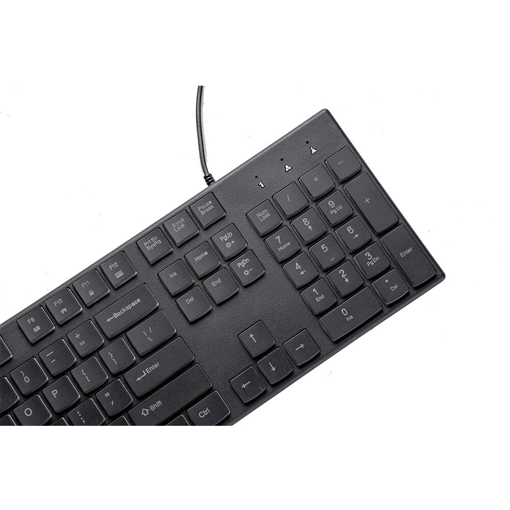 Full Black Slim Model Bst-858a Wired Usb Port 104 Keys Chocolate ...