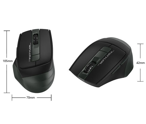 A4tech Fstyler Fb35c Bluetooth 2.4g Wireless Mouse Type-c Rechargeable ...