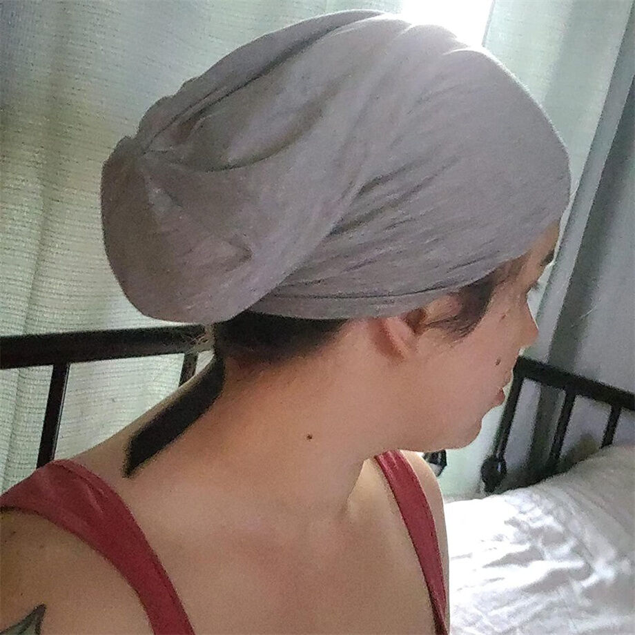 Satin Silk Lining Dry Hair Protection Cap Hairdressing Sleep Breathable ...