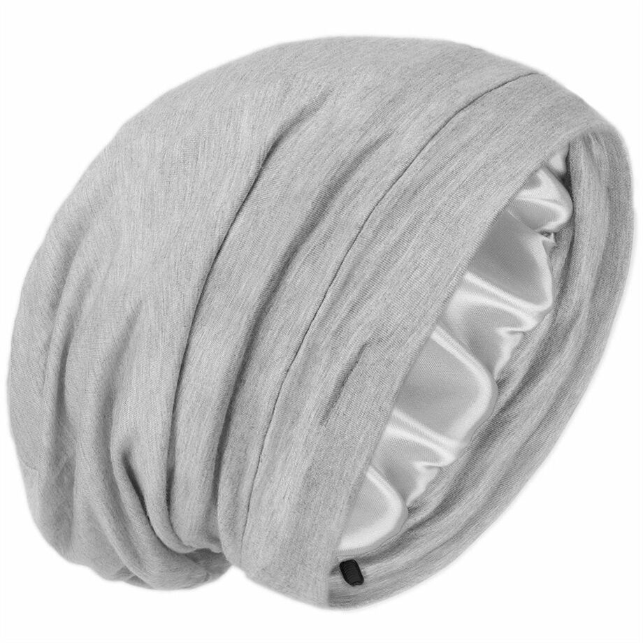Satin Silk Lining Dry Hair Protection Cap Hairdressing Sleep Breathable ...