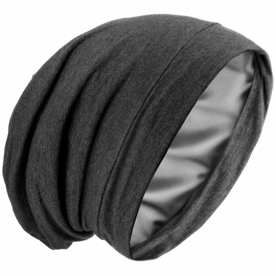 Satin Silk Lining Dry Hair Protection Cap Hairdressing Sleep Breathable ...