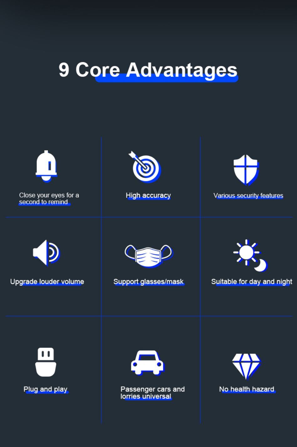 Driver Anti Sleep Alarm Fatigue Monitor Device Driver Sleep Monitor ...