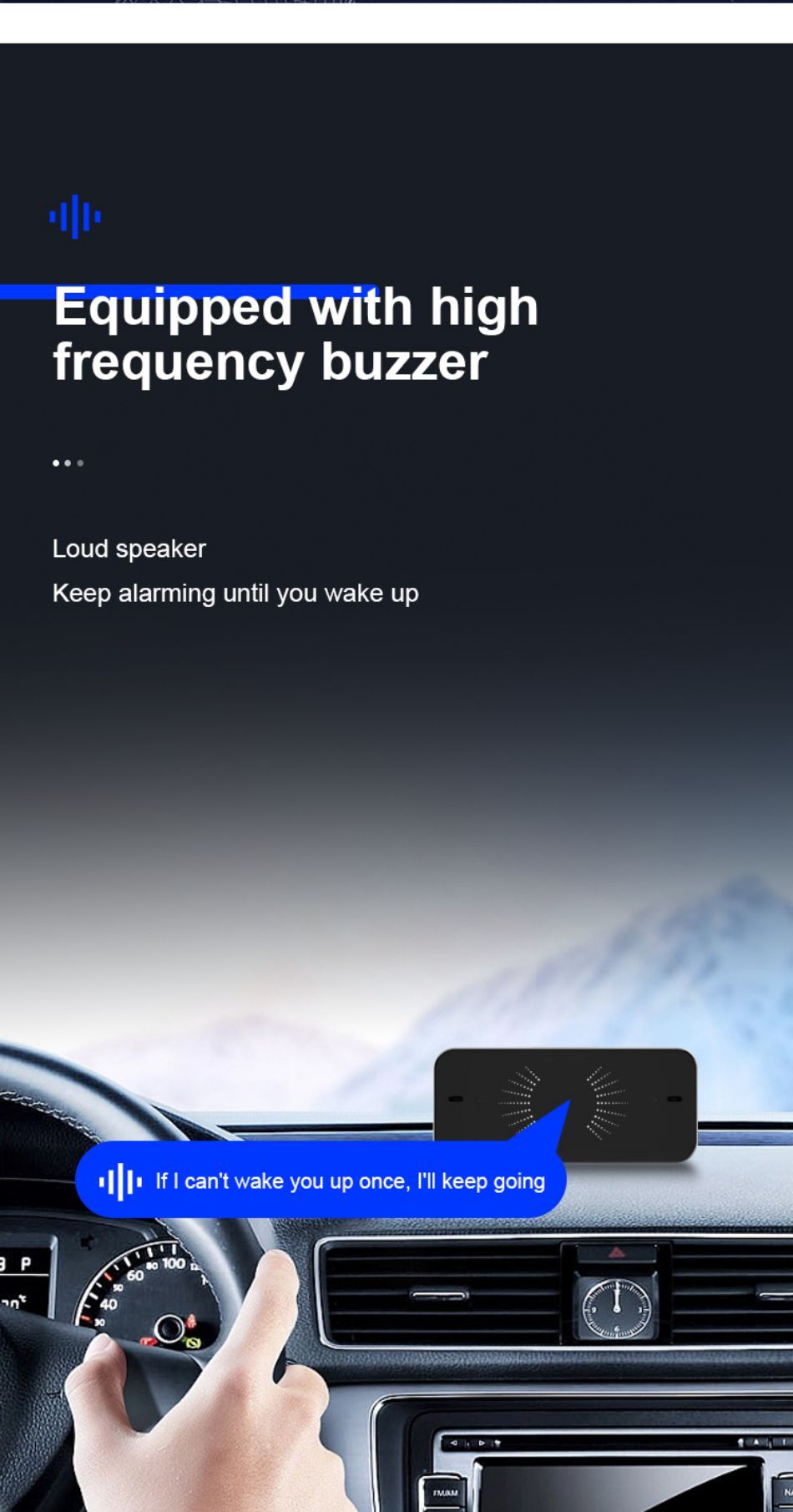 Driver Anti Sleep Alarm Fatigue Monitor Device Driver Sleep Monitor ...