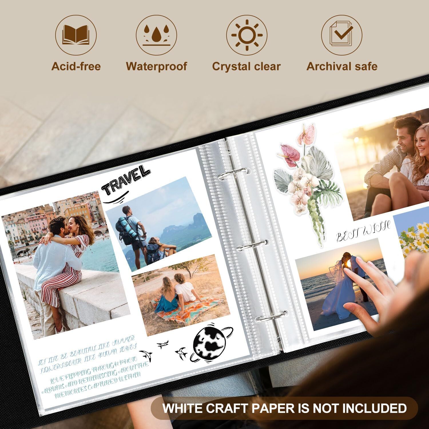 Buy Wholesale China 12x12 Inch Scrapbook Photo Album, Linen Cover ...