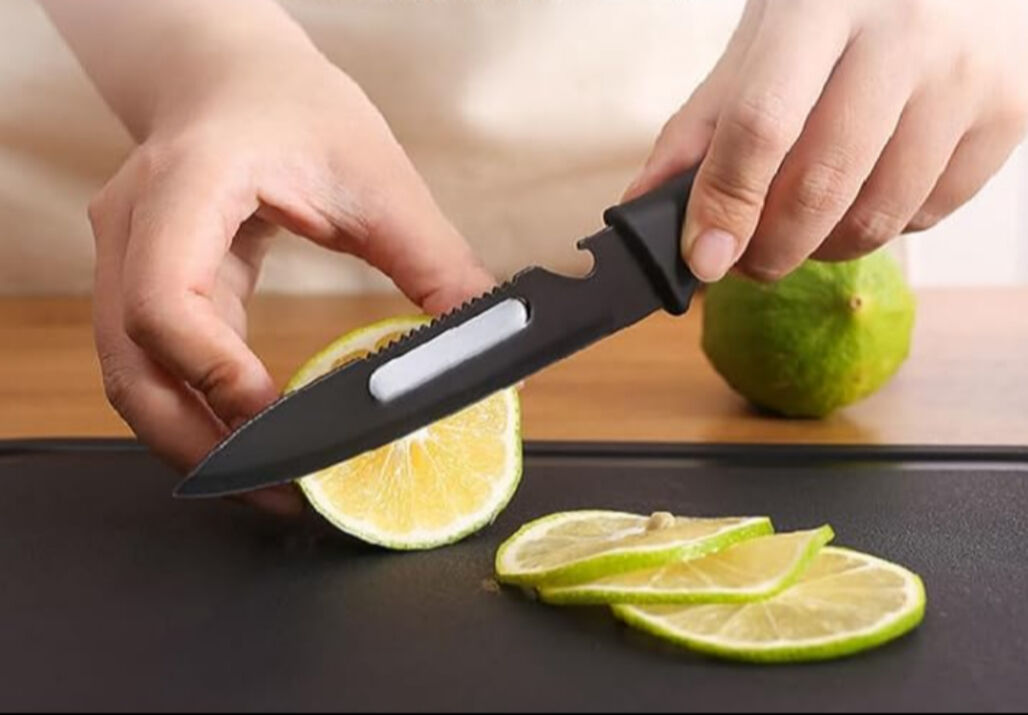 Buy China Wholesale 7 Pieces Black Kitchen Knife Set With Stainless ...