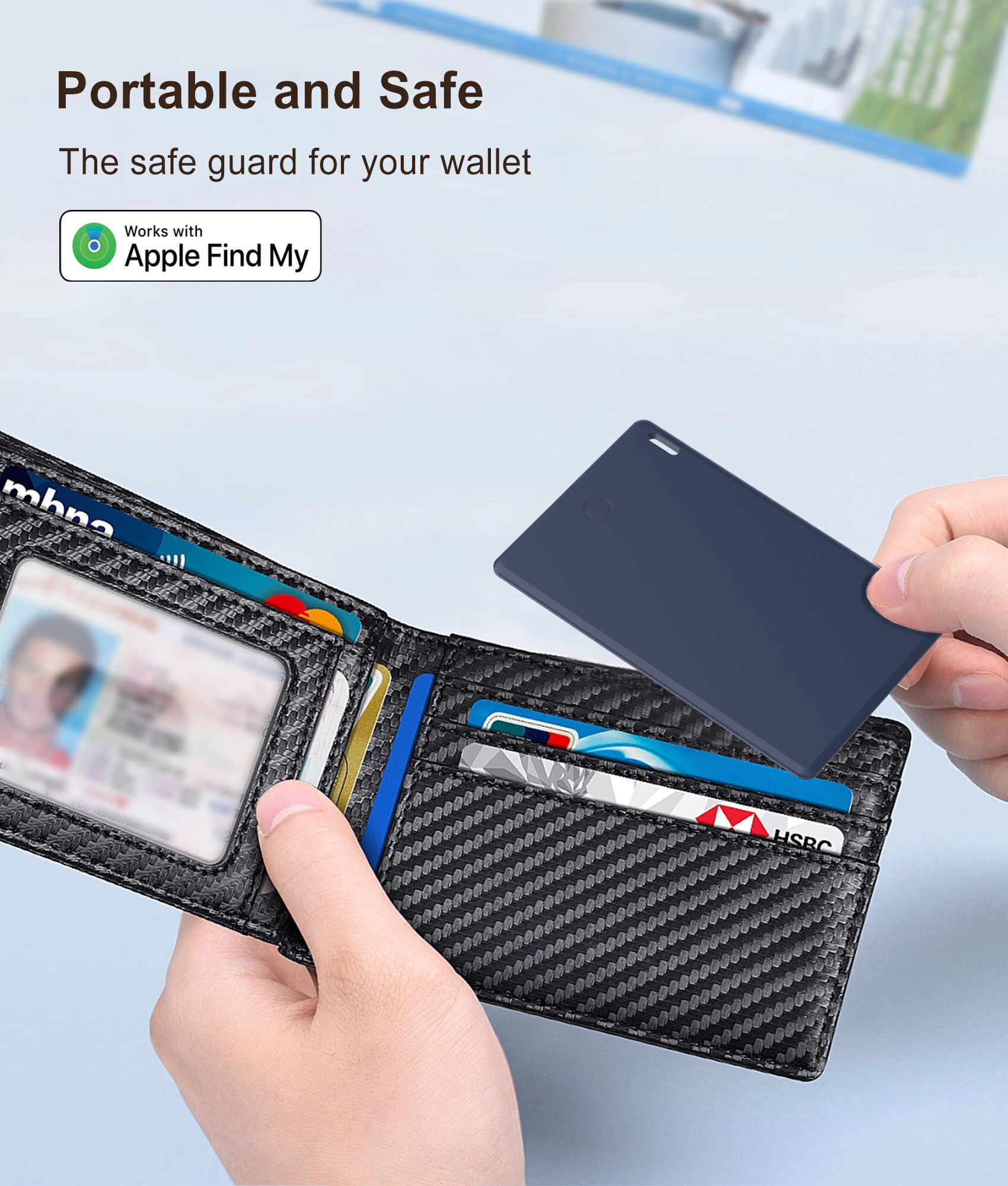 Work With Find My Card Bluetooth Tracker Anti Loss Device Key Finder ...