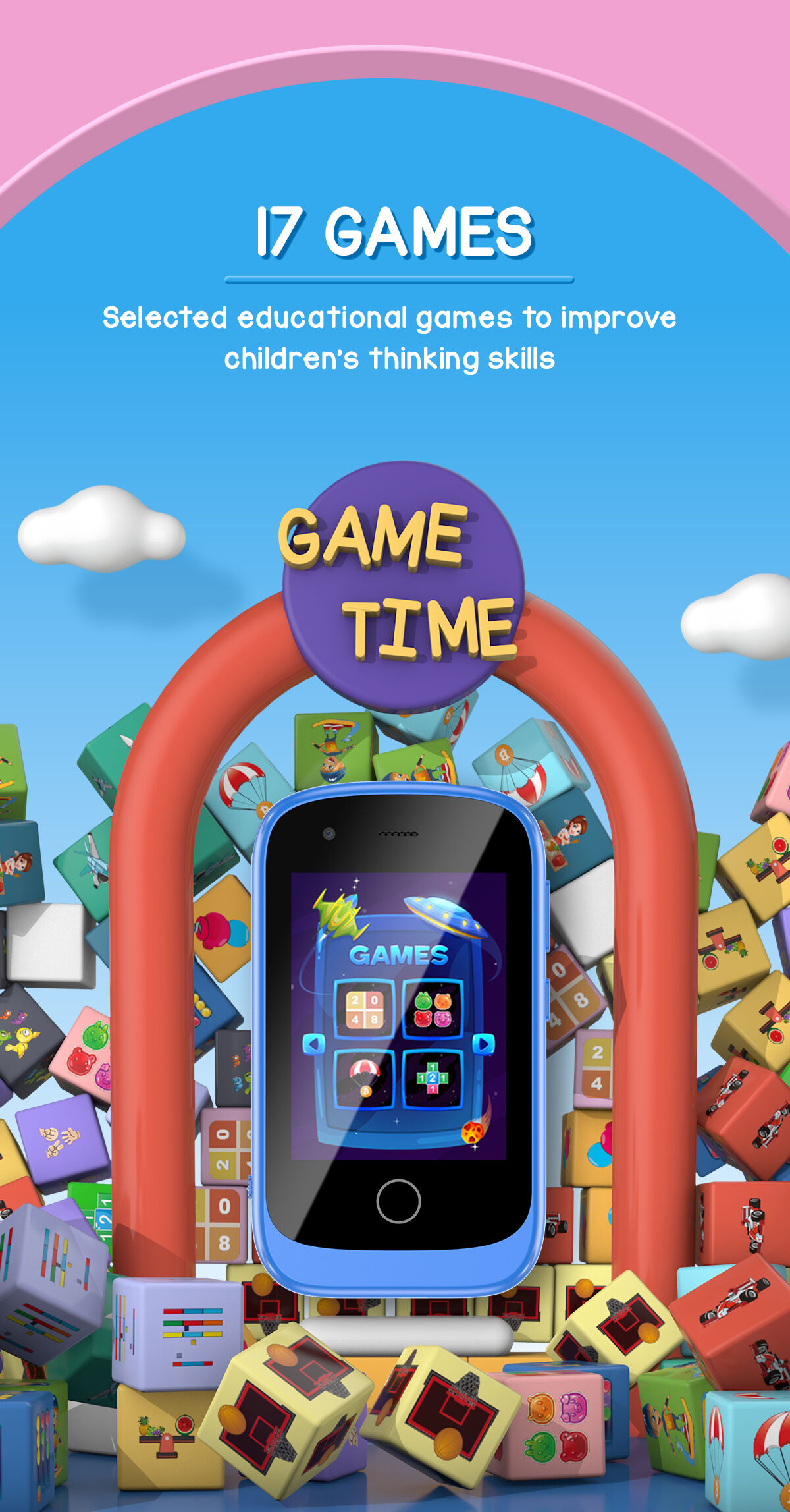 Xt31 2g Kids Smart Game Phone Cute Toys Fun Gifts For Boys Girls ...