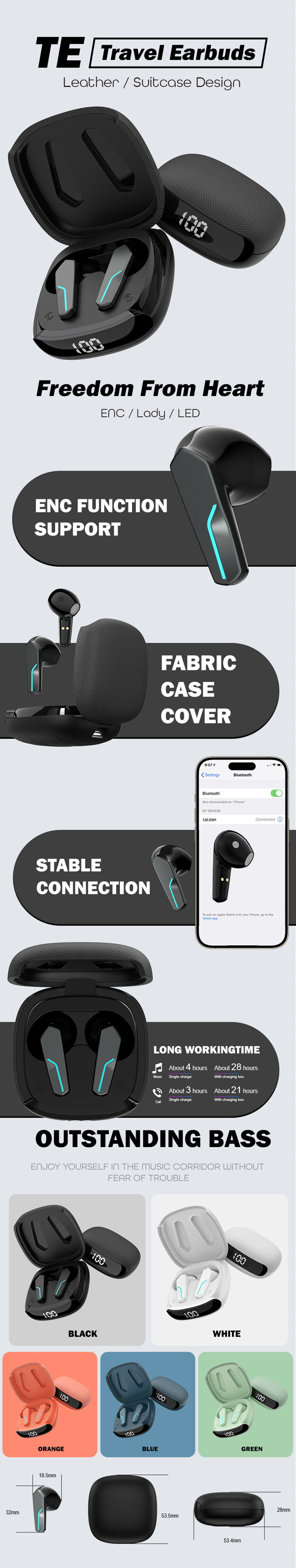 Buy Wholesale China Best Price Long-lasting Battery Earbuds Wireless ...