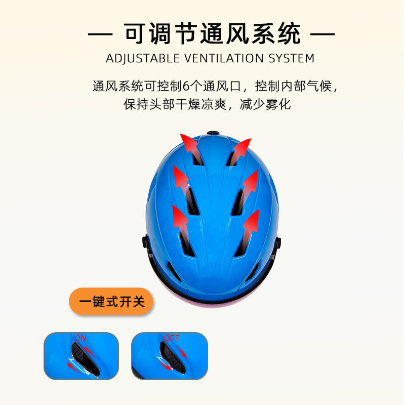Buy Wholesale China Secure Fit Outdoor Skiing Snow Helmet With Optional ...