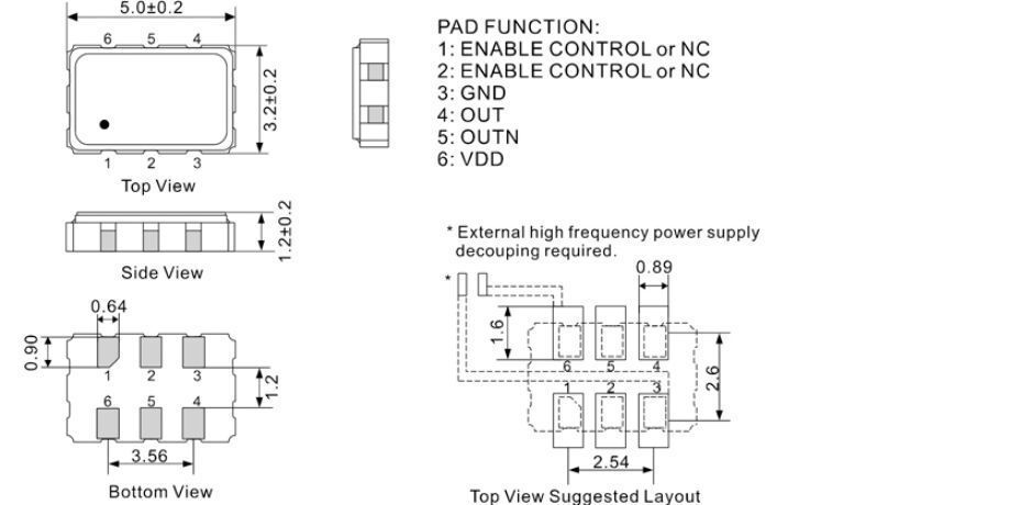 Buy Wholesale China Smd 5032 Hcsl Differential Oscillator 125.000mhz ...