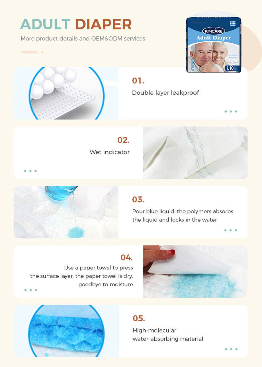 Incontinence Diapers Good Absorption Wholesale Price Adult Diapers For ...