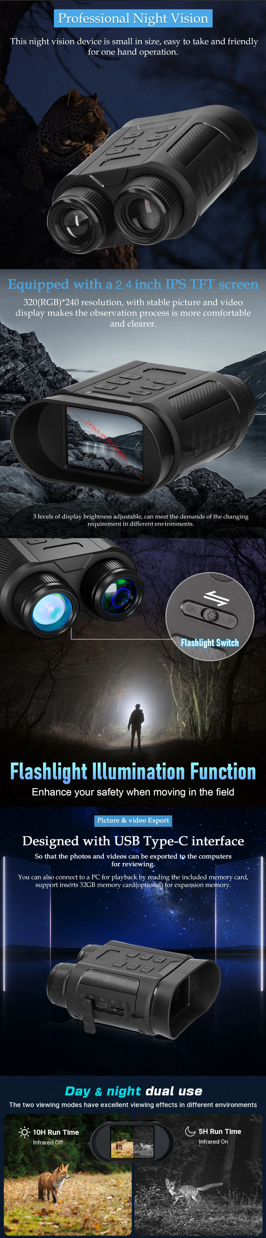 Buy Wholesale China New Creative Mini Night Vision Binocular Optical Ir ...