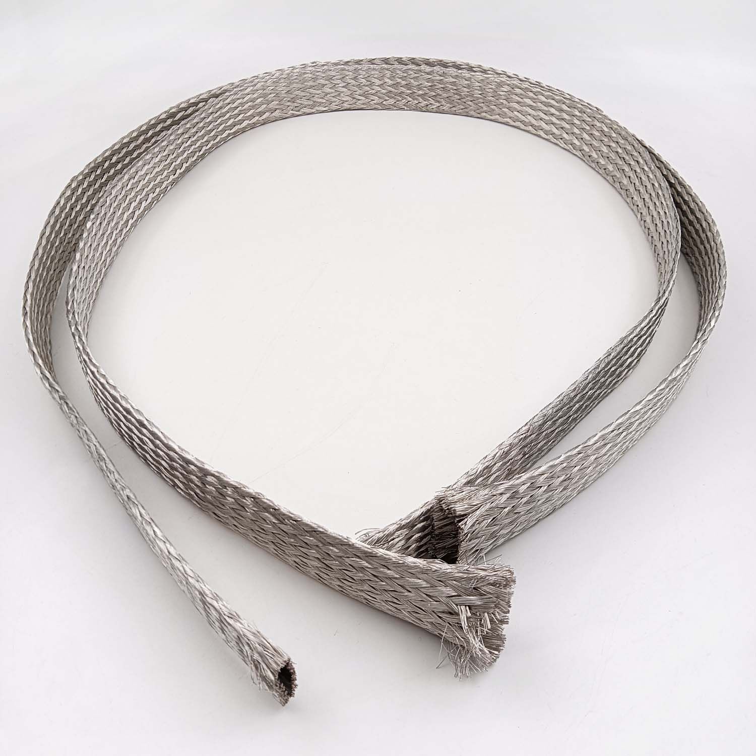 Battery Flat Copper Braided Cable Tinned Ground Strap Cable $5 ...
