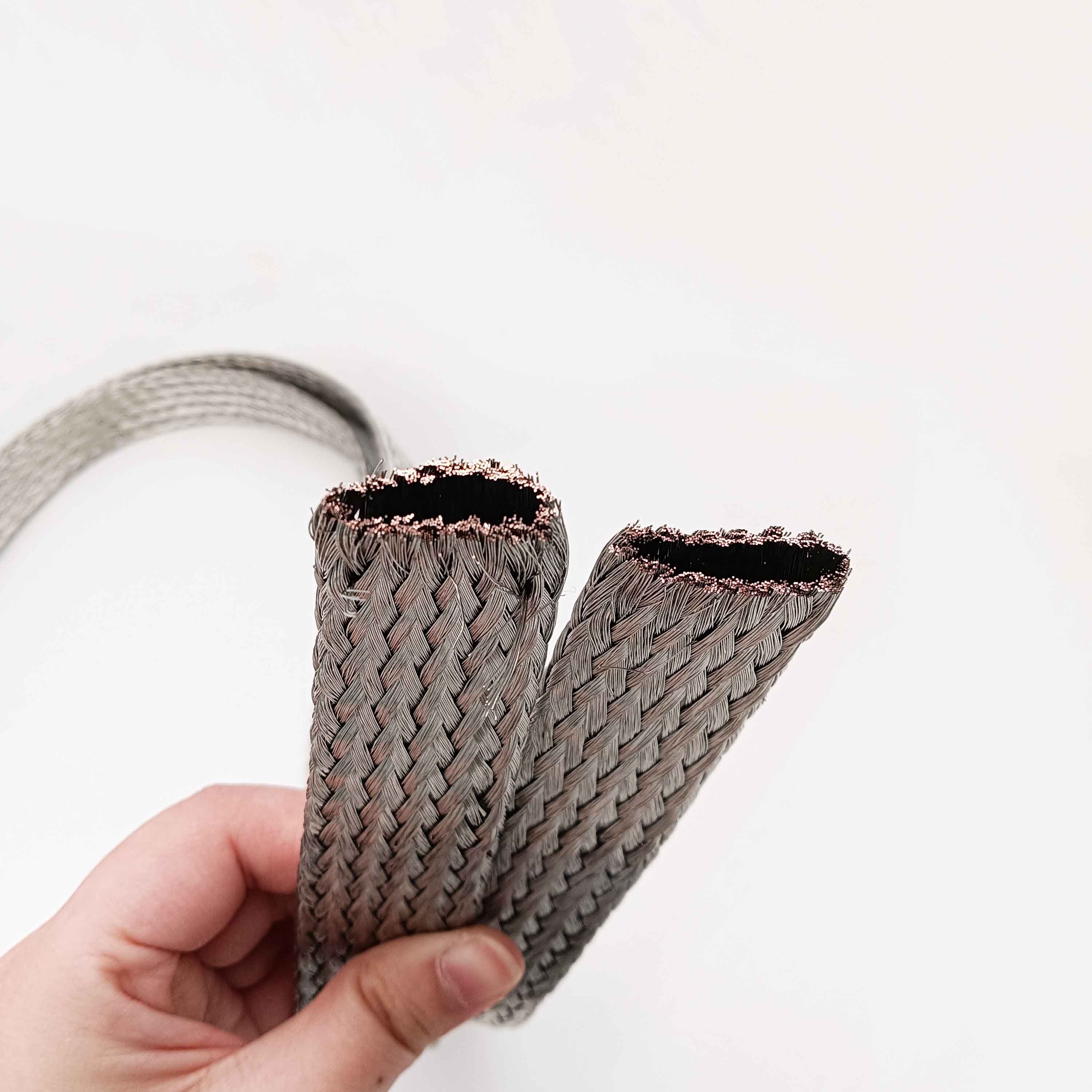 Battery Flat Copper Braided Cable Tinned Ground Strap Cable $5 ...