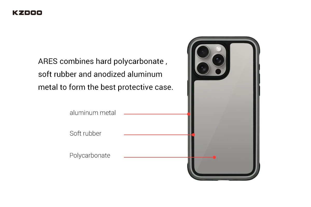 Buy Wholesale China Kzdoo Ares Tpu Pc Metal Aluminum Frame High ...