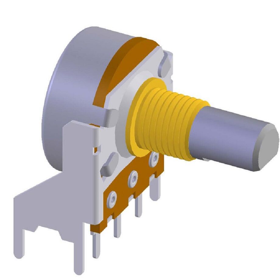 Factory Rotary Potentiometer 16mm Metal Shaft Carbon Film ...