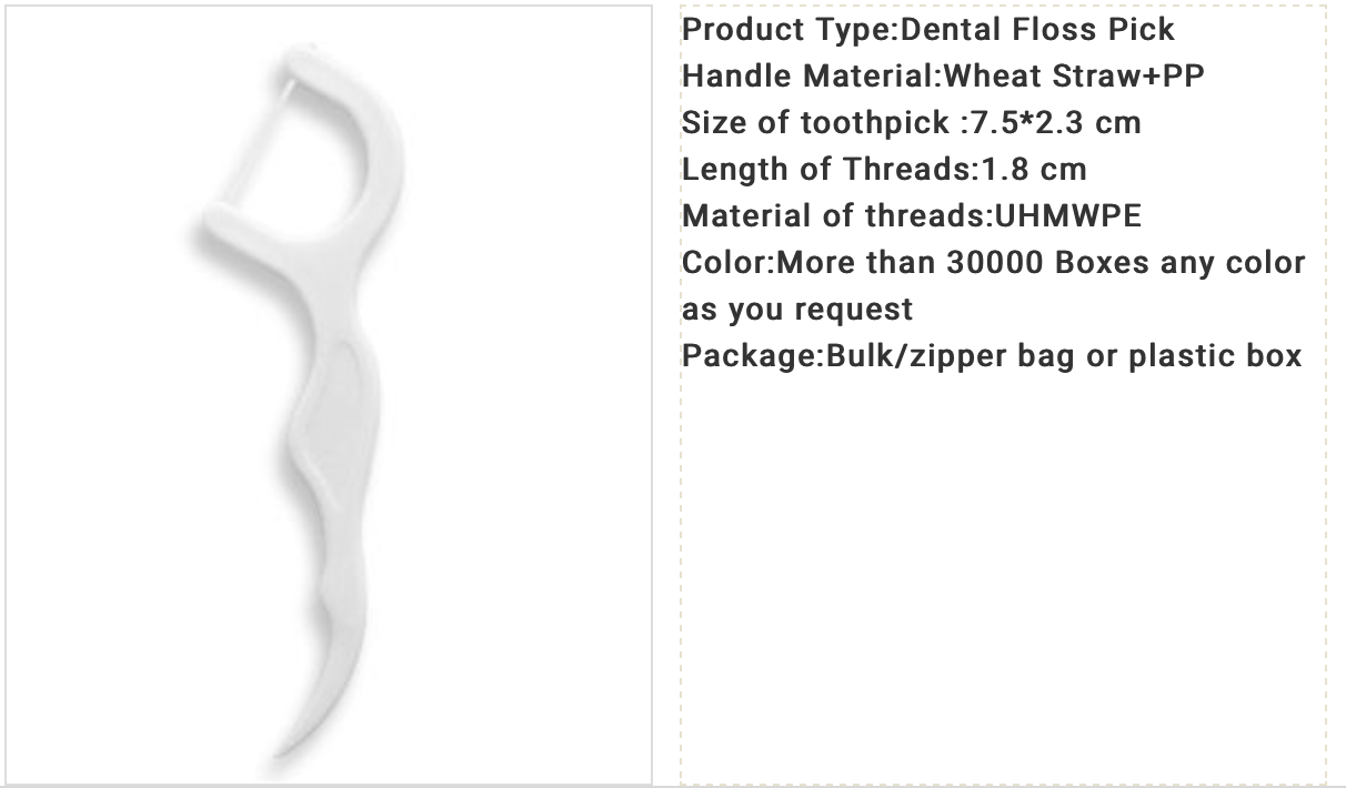 Buy Wholesale China D-type Adult Floss Pick With Ptfe/uhmwpe Floss ...