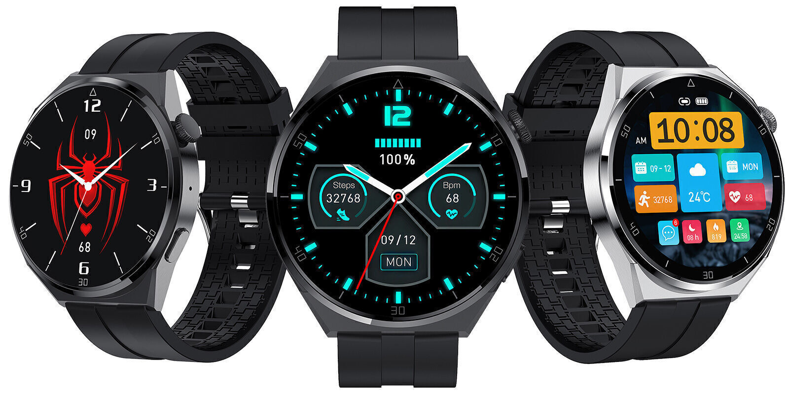 Factory Price Realtek 8762dt Nhj02 Big Screen Smart Watch Reloj ...