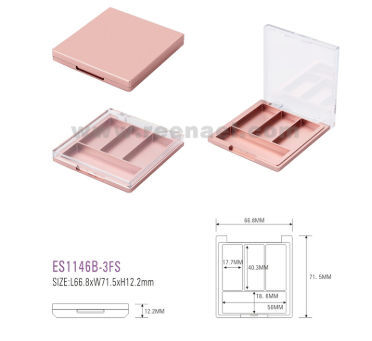 Compact Cosmetics Eye Shadow Case, Available In Various Colors And ...