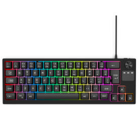 Compact Usb Wired 5 Rows Keycaps 60% Percent Mini Office Keyboard With ...