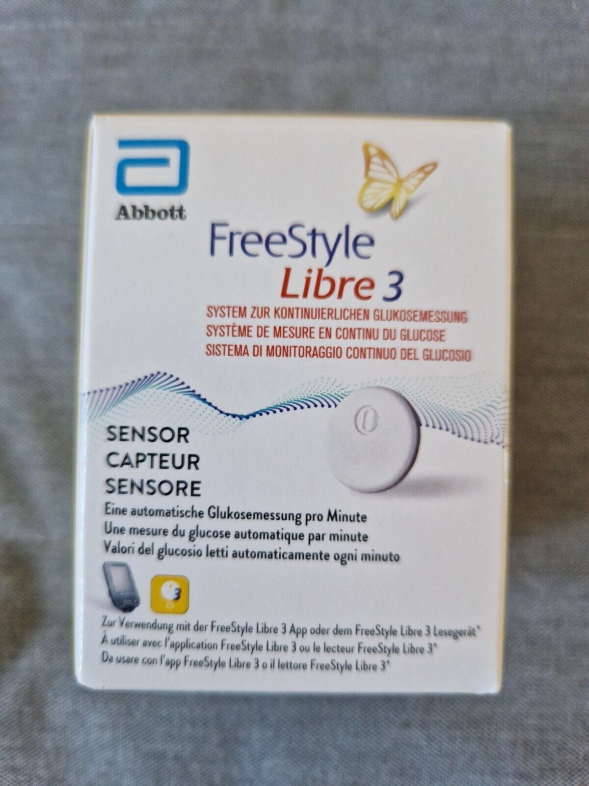 Abbott Free Style Libre-3 Sensors Glucose Monitor Device - United ...