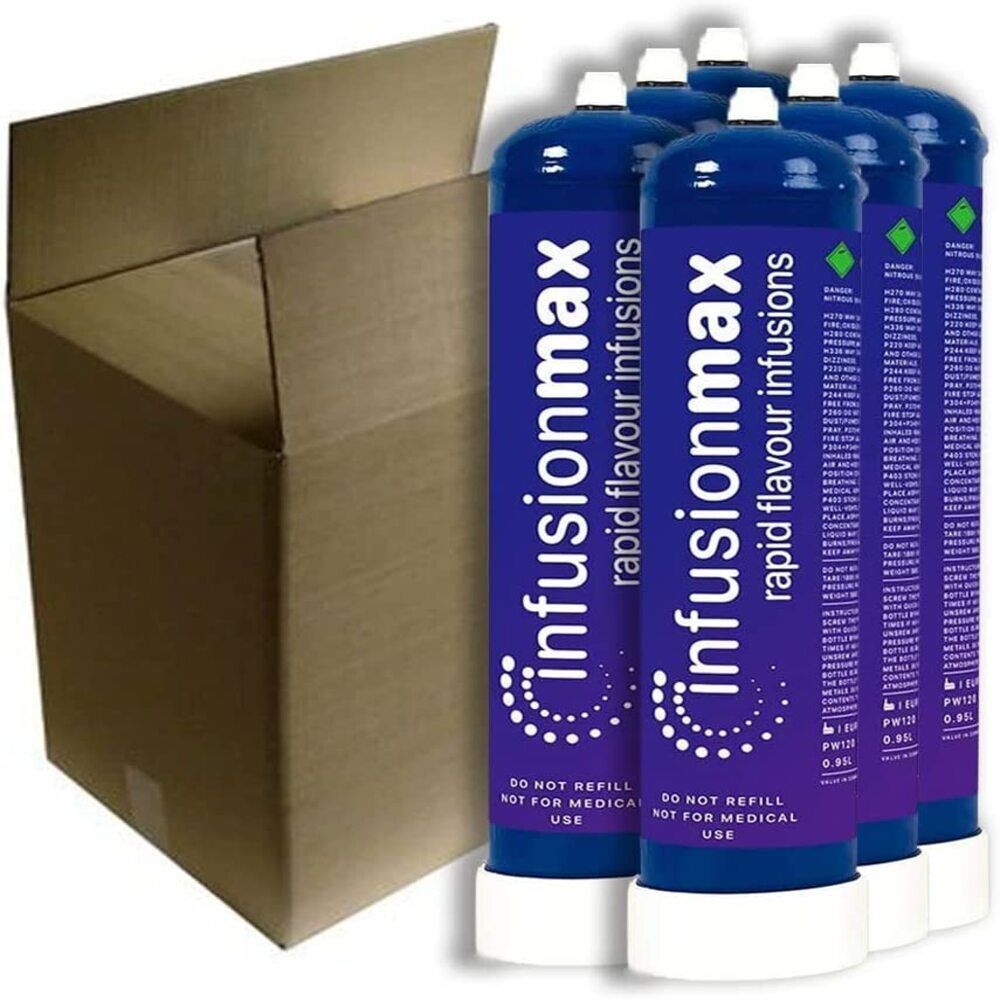 Infusionmax Whipped Cream Chargers - 0.95 Liter Nitrou S Oxid E ...